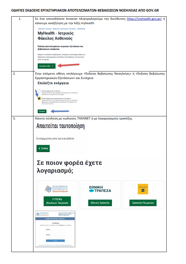 Βεβαιώσεις Νοσηλείας – ΓN Ηρακλείου Βενιζέλειο